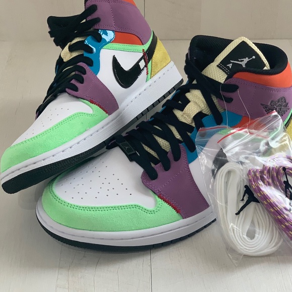 Jordan | Shoes | Soldjordan Mid Multi Color | Poshmark
